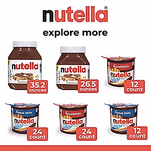 Nutella Hazelnut Spread With Cocoa For Breakfast, 26.5 Oz Jar, Holiday Baking And Desserts - packaging may vary