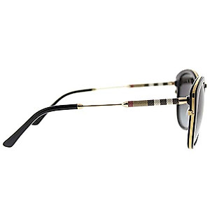 BURBERRY Women's BE4251Q Sunglasses Black/Polar Grey Gradient 53mm
