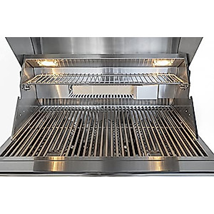 Bonfire CBB3LP 28" 3-Burner Built-in Propane Gas Grill Outdoor with Rear Infrared Burner and Rotisserie,304 Stainless Steel