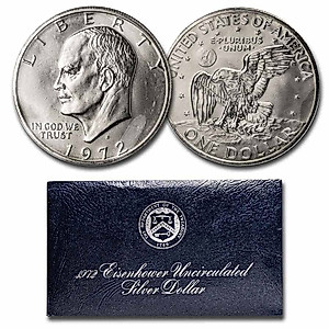 Set of 4 Blue Ike Silver Dollars 1971-1974