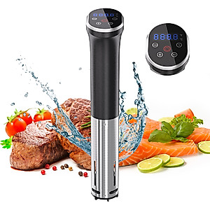 Sous Vide Machine, Sous Vide Cooker 1100W, Sous Vide Precisional Machine, Ultra-quiet Fast-Heating Immersion Circulator Cooker with Touch Control, Accurate Temperature, Time Control, IPX7 Waterproof