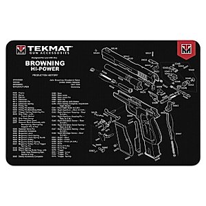 TekMat Browning Hi Power Gun Cleaning Mat, Black, one Size (TEK-R17-BROWNING-HP)