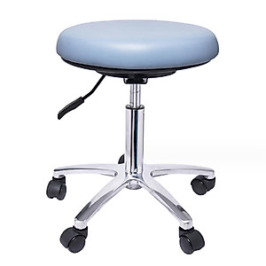 SFKLYU Round Rolling Stool Chair Stool Dentist Stool Adjustable Assistant Stool PU Leather for Office Dentist Shop Lab Salon and Home,64~61cm