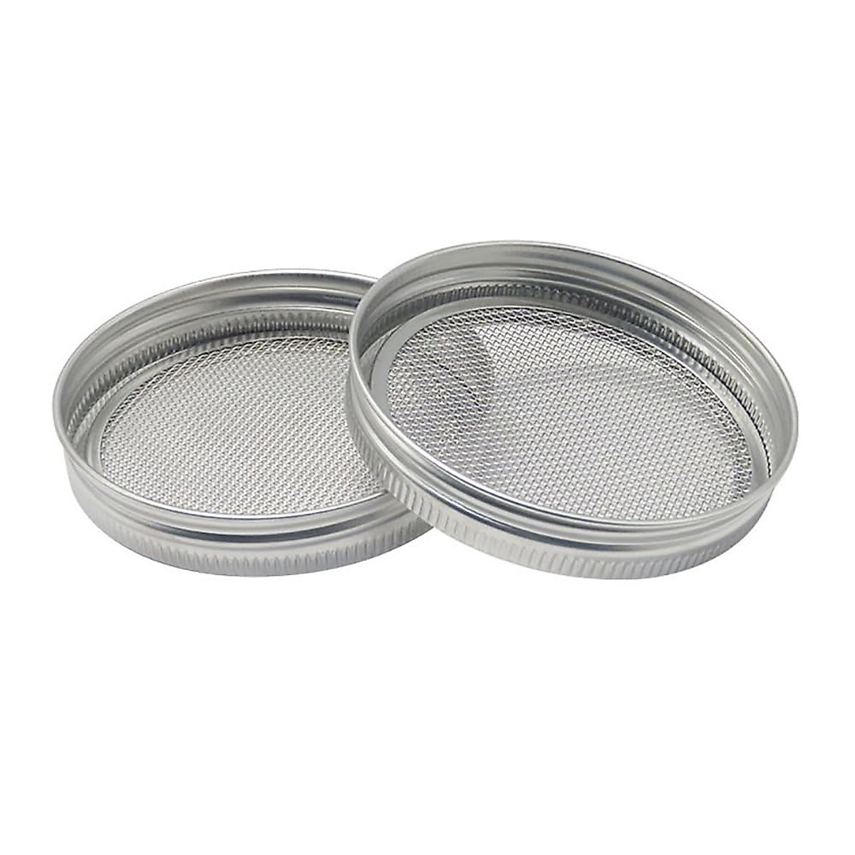 ccHuDE 3 Pcs 304 Stainless Steel Sprouting Lids Mason Jar Sprout Lids Screen Mesh Canning Jar Lids Wide Mouth Jar Cover Lids for Growing Bean