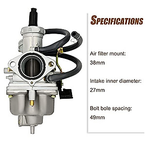 TRX 250 Carburetor Compatible with Honda TRX 250 TRX250 Recon TRX250TM TRX250TE ATV 250 Carburetor, TRX 250 Carburetor Kit