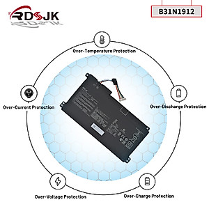 B31N1912 C31N1912 Laptop Battery for Asus VivoBook 14 E410M E410MA L410M L410MA E410KA E510MA E510KA F414MA L510MA R522MA E410MA-EK007TS EK087T E410MA-EK991TS L410MA-BV077TS E510KA-EJ033TS 11.55V 42Wh