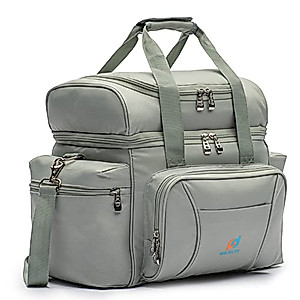 XXX-Extra Large Multiple Meals Cooler Bag (XXX-14x13x9.5 in)-Dual Insulated Compartment, Heavy Duty Fabric, Thick Insulation, Reinforced Stitches. Not for Everyday Use-Too Large.