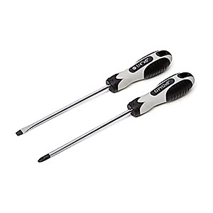 Amazon Basics 11-Piece Magnetic Tip Screwdriver Set, Slotted and Phillips, Grey Black