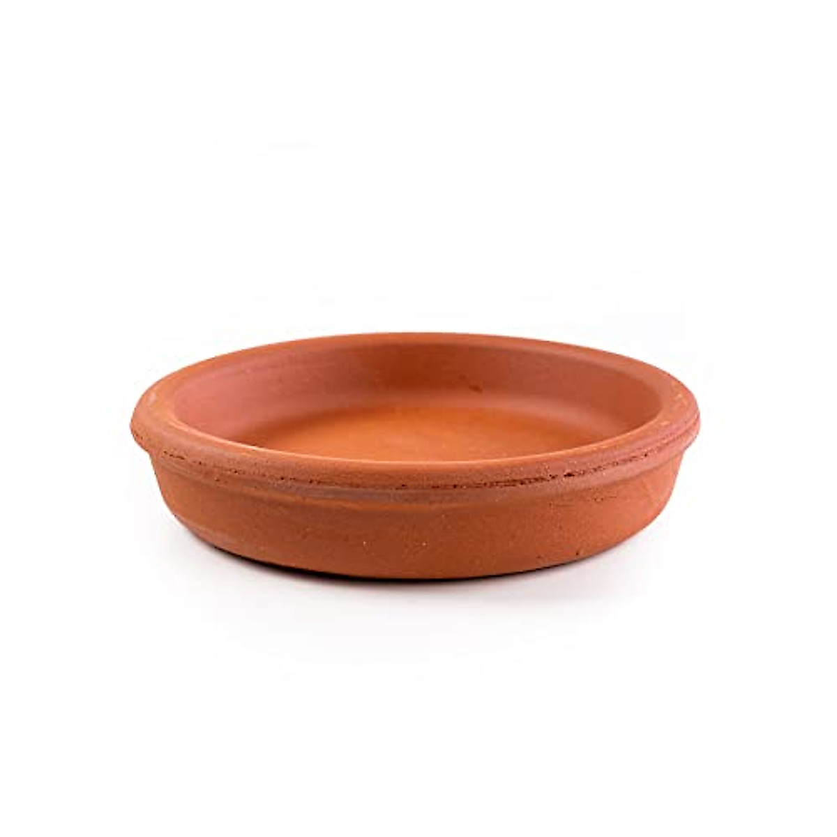 Luksyol Handmade Unglazed Clay Bowls: Elevate Your Culinary Experience with a Set of 3 (6.3 x 1.57 in) | Authentic Terracotta Cooking for Indian, Mexican, Korean Cuisine | Microwave-Friendly and Safe|