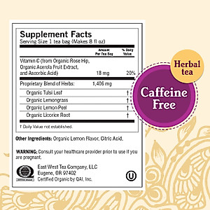 Yogi Tea Sweet Lemon Everyday Immune Tea - 16 Tea Bags per Pack (4 Packs) - Daily Immune Support Tea - Delicious Lemon Tea Bags - Includes Tulsi, Lemongrass, Rose Hip, Lemon Peel & More