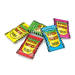 TOXIC WASTE | 3-Pack Toxic Waste Original Yellow Drums of Assorted Sour Candy - 5 Flavors: Apple, Watermelon, Lemon, Blue Raspberry, and Black Cherry (1.7 oz)