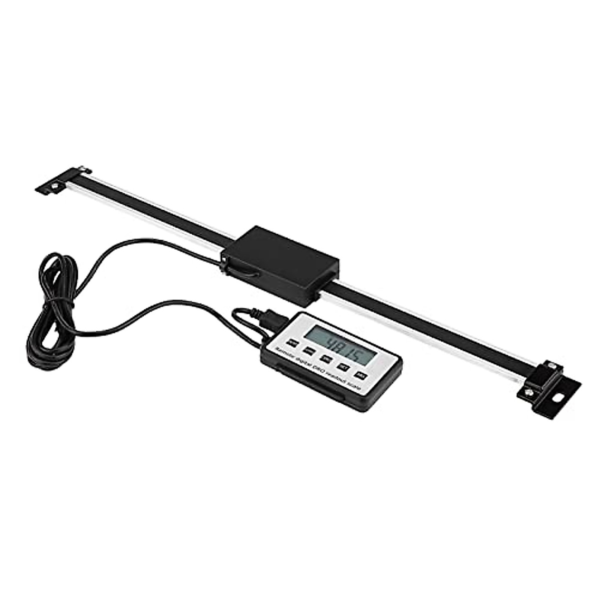 0-300mm Digital Linear Scale, Accurate Digital Linear Scale LCD Display Remote Readout Scale Kit for Milling Machines Lathes, with Mounting Accessories