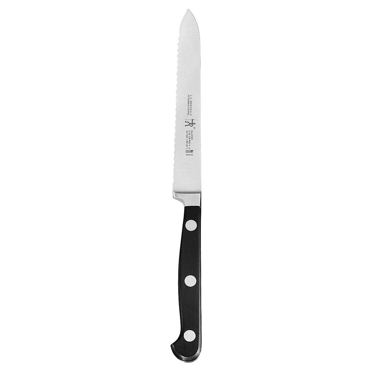 HENCKELS Classic Razor-Sharp 5-inch Tomato Knife, German Engineered Informed by 100+ Years of Mastery, Vegetable Knife