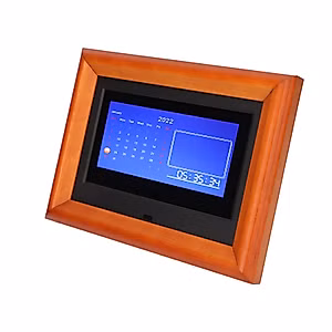 Electronic Photo Frame, Remote Control Timing Function 7 Inch 800x480 Digital Photo Frame for Party (US Plug)