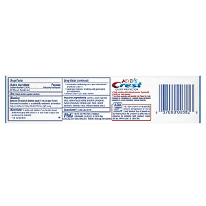 Crest Kid's Crest, Fluoride Anticavity Toothpaste, Sparkle Fun Flavor, 4.6-Ounce Tube