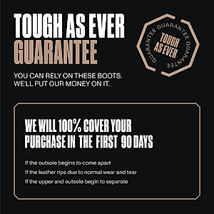 EVERBOOTS ULTRA DRY Men's Waterproof Hiking Work Boots, Lightweight Ultility Leather Shoes, Water Proof Tactical Military Outdoor Ankle Mens Boot for Construction, Roofing, Hunting (9.5, Dark Brown)