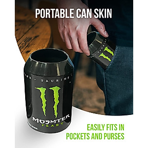 BeerSkin Skywin Silicone Can Sleeve, 3 Pack 12 oz (355 ml) Soda Can Sleeve, Disguises Can as Soda (Black)