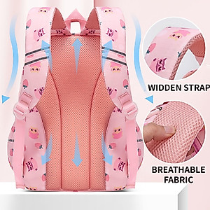 HAPIKI Kawaii Backpack with Cute Accessories 15.6 Inch Laptop Casual Travel Daypacks New Semester Gifts Aesthetic Bag (01-pink,15.6 inch)