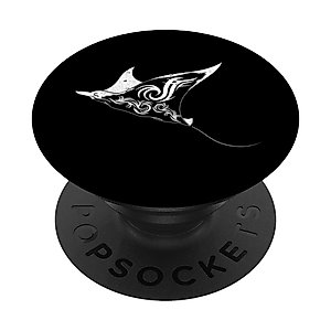 Polynesian Tattoo Aquarium Stingray Tribal Animal Manta Ray PopSockets Swappable PopGrip