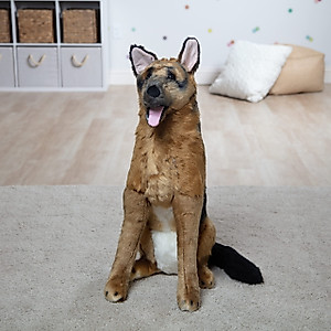 Melissa & Doug Giant German Shepherd - Lifelike Stuffed Animal Dog (over 2 feet tall)