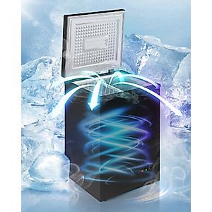 TABU Chest Freezer, 4.2 Cu Ft Deep Freezer with Removable Storage Basket, Black Top Open Door Freezer with 7 Level Adjustable Temperature, Compact Freezer with Top Open Door (Black)