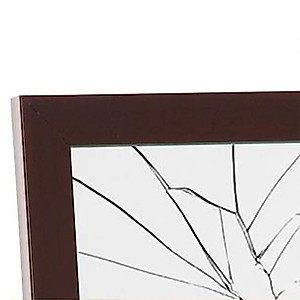 Fuji Boeki 10523 Full-Length Wall Mirror, Height 35.4 inches (90 cm), Brown, Wood, Shatterproof