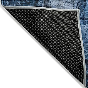 Addison Rugs Chantille ACN560 Blue 9' x 12 Indoor Outdoor Area Rug, Stain Resistant, Machine Washable, Non Shedding, Bedroom, Living Room, Dining Room, Kitchen Rug