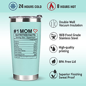 Gifts for Mom from Daughter, Son - Mom Christmas Gifts, Christmas Gifts for Mom Wife - Mom Birthday Gifts, Birthday Gifts for Mom Wife - Mama Mother Gifts, New Mom Gifts for Women, Mom Tumbler 20Oz