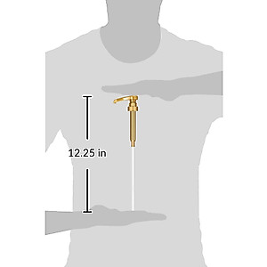 Coffee Syrup Pump Dispenser Fits 750ml Torani, DaVinci, Jordan's Skinny (Monin 33.8oz Plastic Bottles)