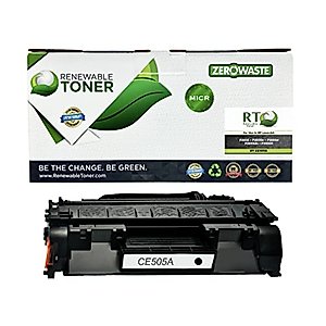 RT 05A MICR Toner Compatible Replacement for HP CE505A 505A | HP Laser Printers P2035 P2035N P2055DN 2055DN 2035N P2030 P2050 P2055D P2055X Check Printer Ink Cartridge