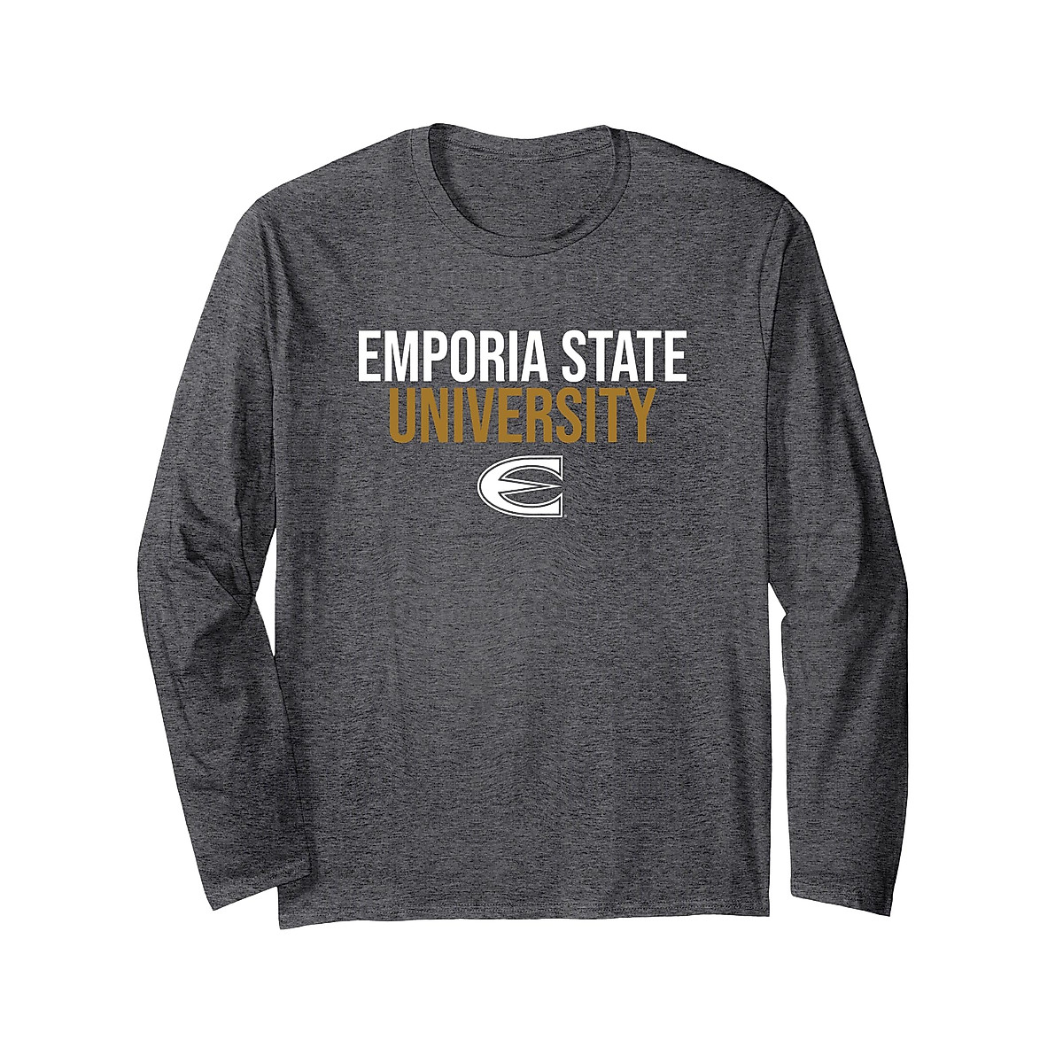 Emporia State University ESU Hornets Stacked Long Sleeve T-Shirt