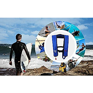 Eyson Inflatable Life Jacket Inflatable Life Vest for Adult Classic Manual (7091 Red)