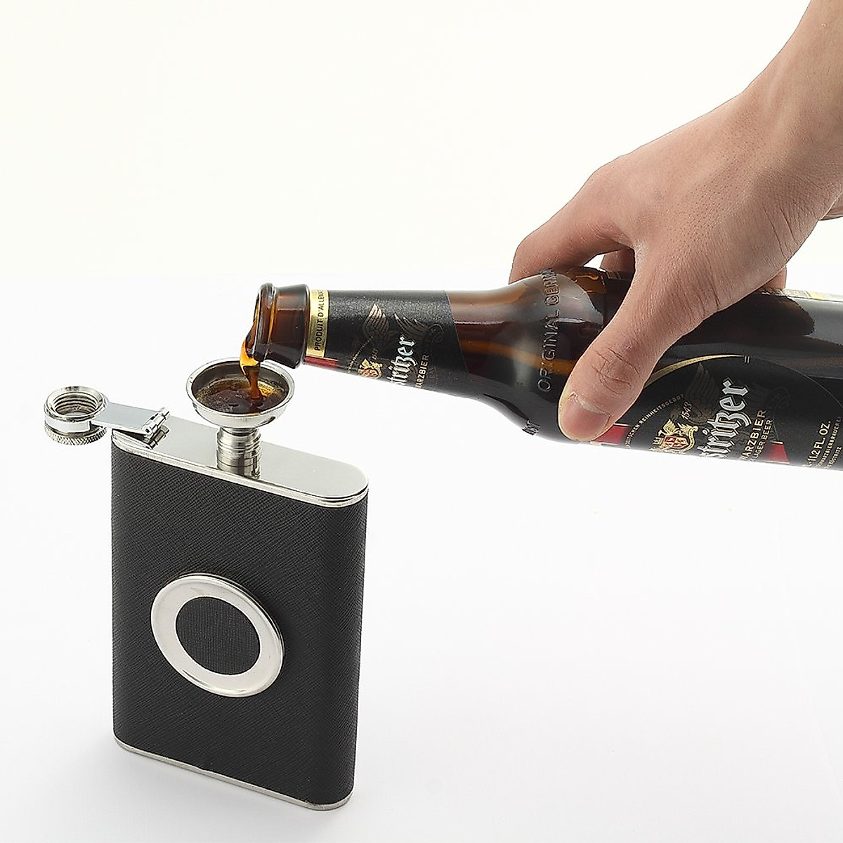 QLL Hip Flask with Useful Funnel
