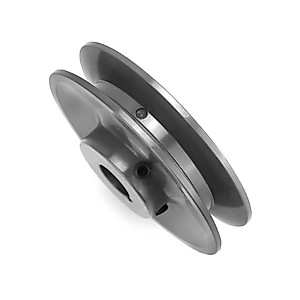 QWORK BK4534 V-Belt Pulley Single Groove, 4L/A or 5L/B V-Belt, 3/4" Bore, 4.25" OD A Belt or Cross Section Classical Cast Iron Fixed Bore 1 Groove V-Belt Sheave, for Many Existing Drive Design