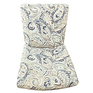 HomePop Parsons Classic Dining Room Tables and Chairs, Pack of 2, Blue Velvet