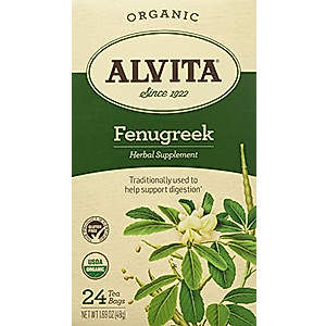 ALVITA Fenugreek Seed Tea Bag - Organic-FENUGREEK-24 ct
