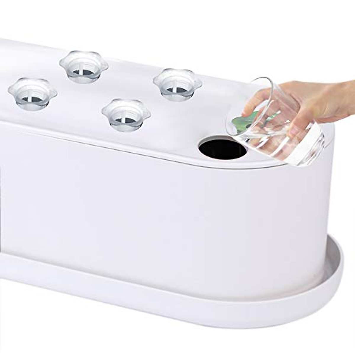 100 Pieces Grow Basket Plant Replacement Basket Plant Pod for Grow Sponges and Domes, Plant Growing Containers for Hydroponic Growing System