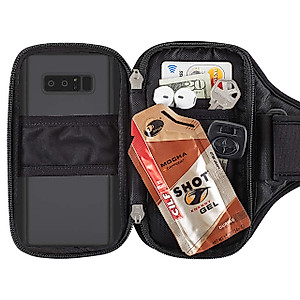 Sporteer Velocity V8 Running Armband - Compatible with iPhone 15 Pro Max, 15 Plus, 14/13 Pro Max, 15/14/13 Pro, iPhone 15/14/13, Galaxy S23 Plus, S22 Plus, Pixel, & Many More Cell Phones - FITS CASES