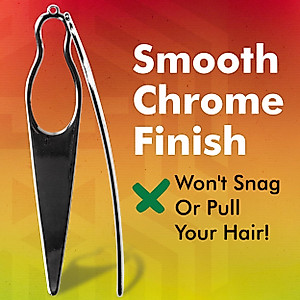 Interlocking Tools for Locs | Sisterlock and Dreadlocks Starter Kit: Tightening Accessories with Locking Needle for Small, Medium, and Large Dreads (1 Large + 1 Small Pin)