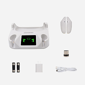 VR Charging Station for Oculus Quest 2/Meta Quest 2,Ysokk Magnetic Charging Dock with 2 Rechargeable Batteries/USB-C Charger and Cable