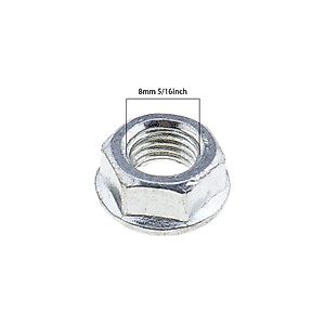 Create idea 8Pcs 5/16'' Bicycle Wheel Axle Track Nuts for Vintage/Traditional Children's Bike Front Wheels Road Bike Mountain Bike and Fixed Gear Bike Wheels Accessories Alloy