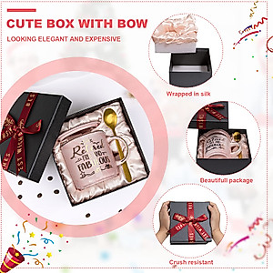 Retirement Gifts for Women 2024 - Retirement Gifts for Women, Coworker Leaving Gifts, Farewell Gifts, Going Away, Goodbye Gifts, Retired Free And Fabulous -14oz Pink Marble Coffee Mug, Gift box