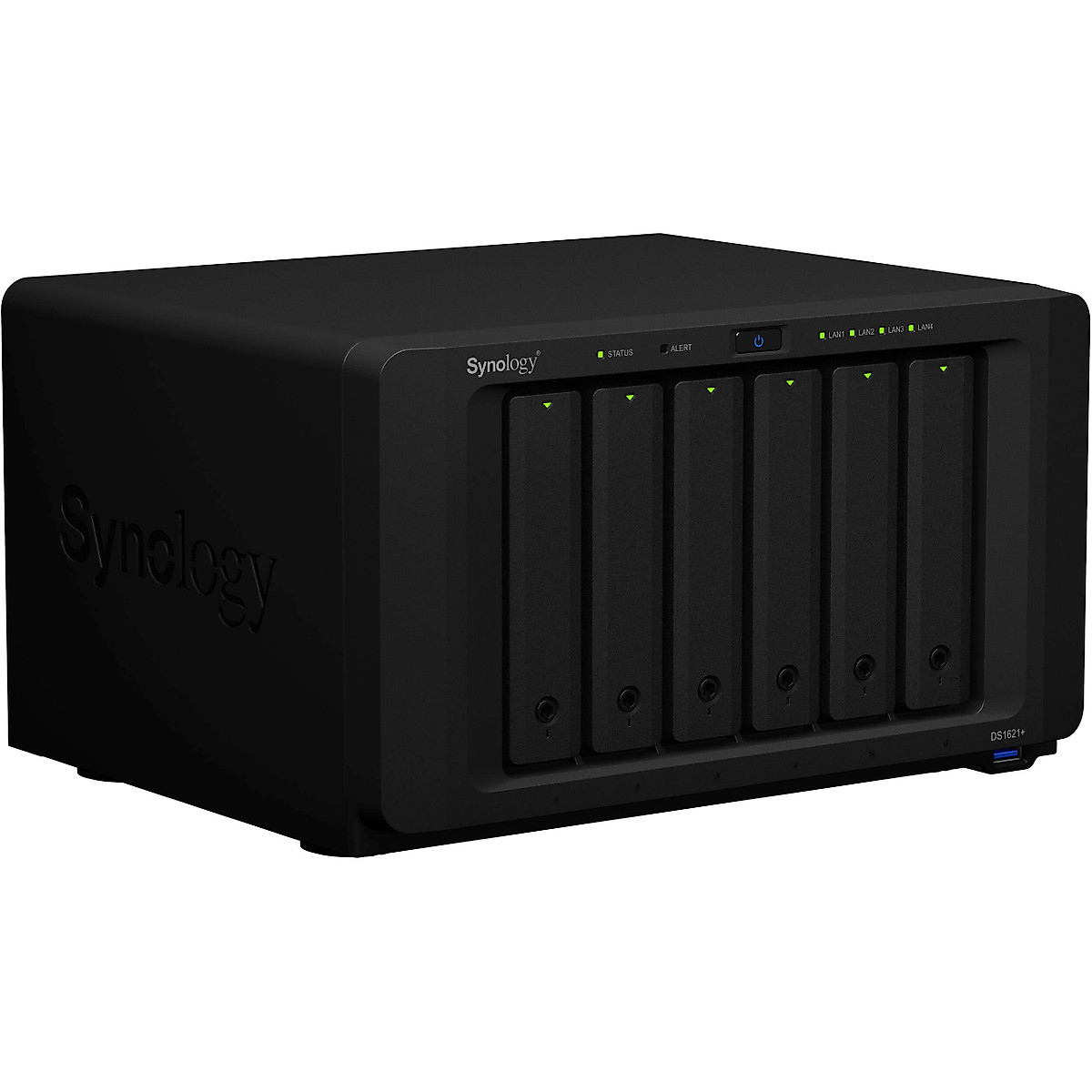 Synology DiskStation DS1621+ NAS Server for Business with Ryzen CPU, 16GB Memory, 1TB M.2 SSD, 12TB HDD, DSM Operating System, iSCSI Target Ready