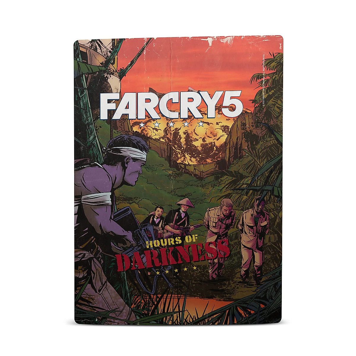 Head Case Designs Officially Licensed Far Cry Hours Of Darkness Arte Clave Vinyl Faceplate Gaming Skin Decal Compatible With Sony PlayStation 5 PS5 Digital Edition Console and DualSense Controller