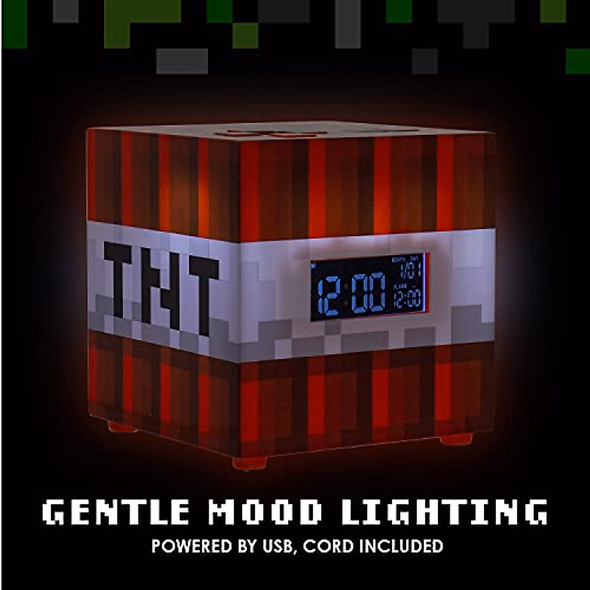 Paladone Minecraft TNT Alarm Clock | Officially Licensed Merchandise