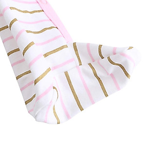 Kiddiezoom Baby Footed Cotton One-Piece Romper Jumpsuit Pajamas