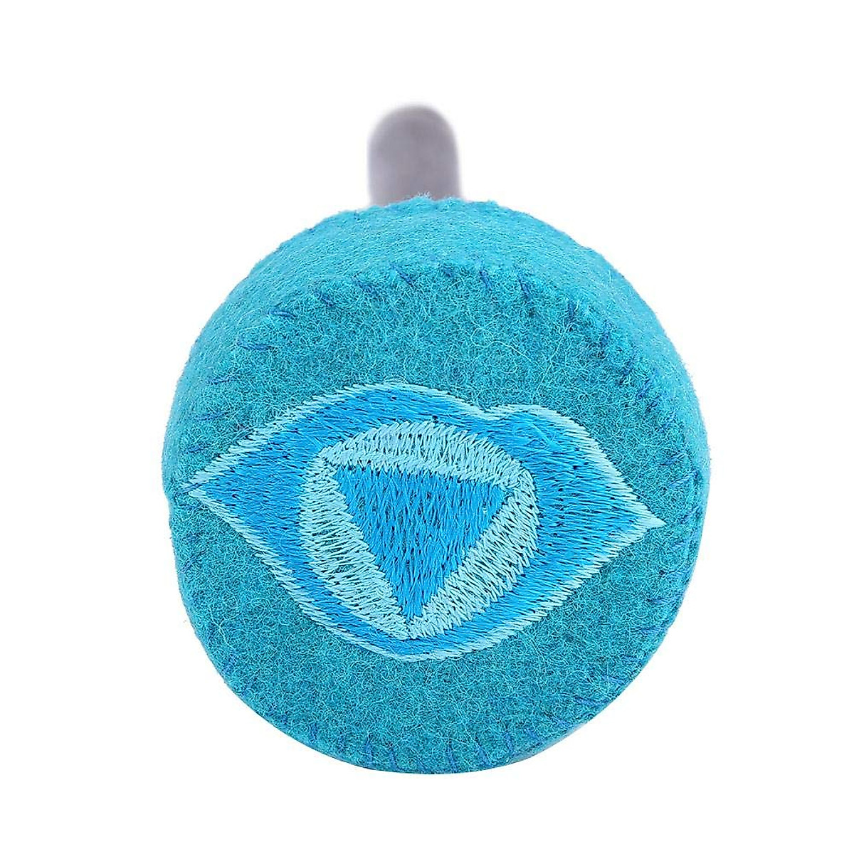 Hard Wood Felted Striker, Handmade Hard Wood Multi-purpose Tibetan Buddhism Singing Bowl Mallet Striker Stick for Meditation Chakra Healing Prayer and Yoga (Light blue)