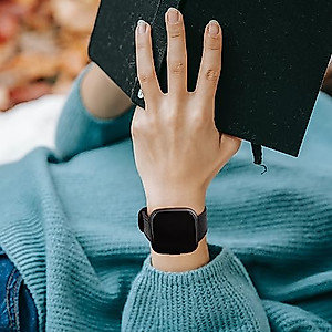 Vancle band Compatible with Samsung Galaxy Watch 5 40mm 44mm/Watch 5 Pro 45mm/Galaxy Watch 4 Classic 42mm 46mm Women Men, Leather Strap Replacement for Samsung Galaxy Watch 4/5