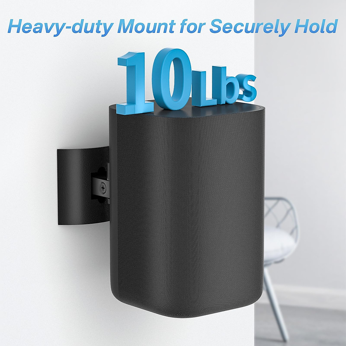 notiela Speaker Ceiling Mount for Roku Speaker Wall Mount - Tilt and Swivel Adjustable Mounting Brackets for Roku Wireless Speaker with Hardware Kit, 1 Pack