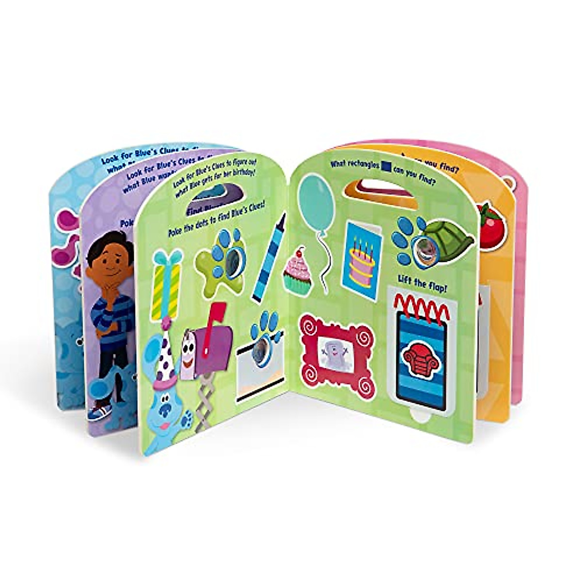 Melissa & Doug Blue's Clues & You! Children's Book - Poke-A-Dot: Shapes with Blue - FSC Certified